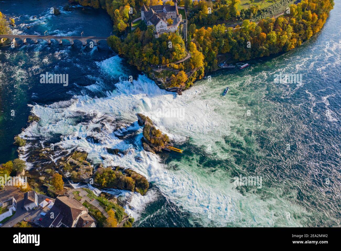 Rheinfall - the biggest waterfall in Europe Stock Photo - Alamy