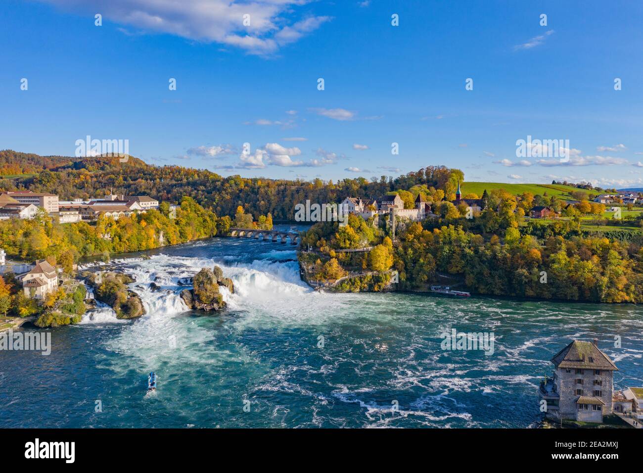 Rheinfall - the biggest waterfall in Europe Stock Photo - Alamy