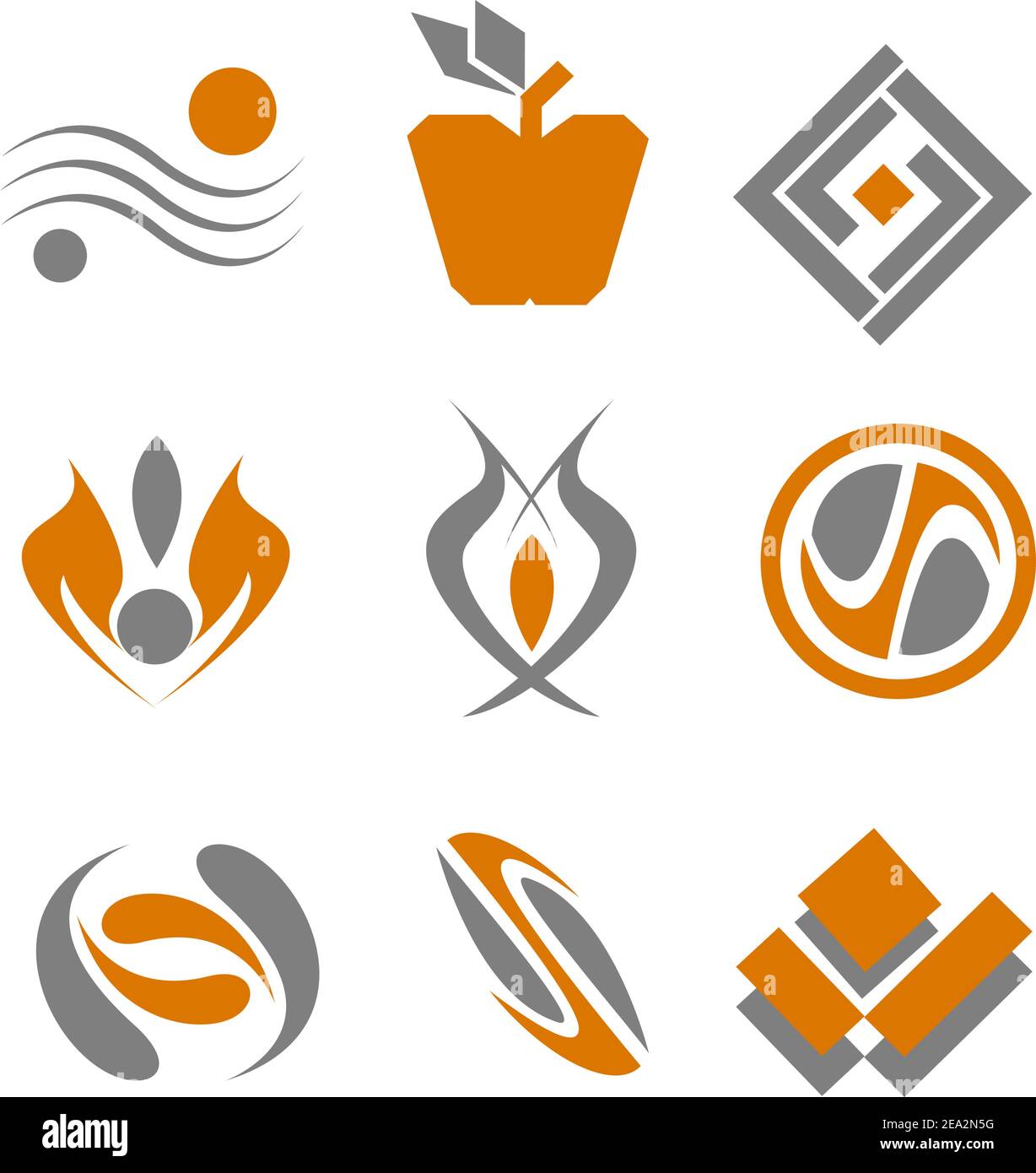 Set of different abstract symbols for design Stock Vector Image & Art ...