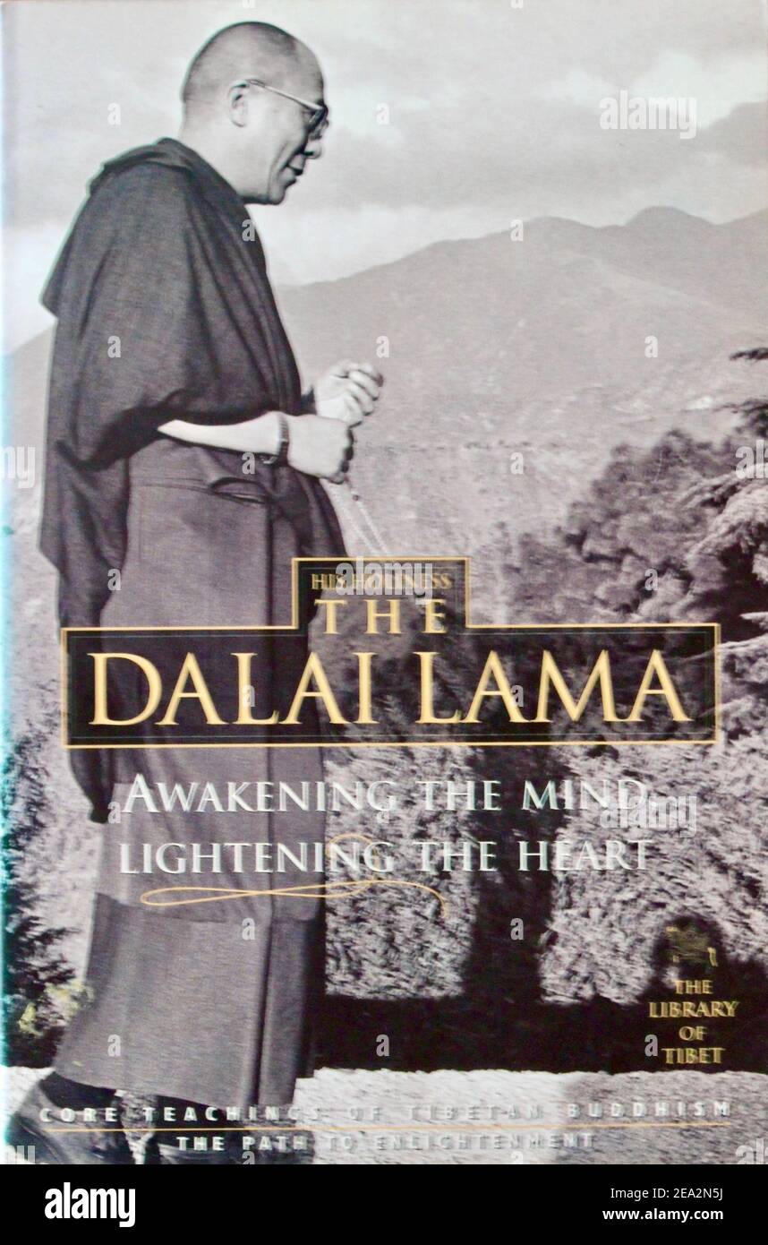 The Dalai Lama - Awakening the Mind-front cover Stock Photo - Alamy