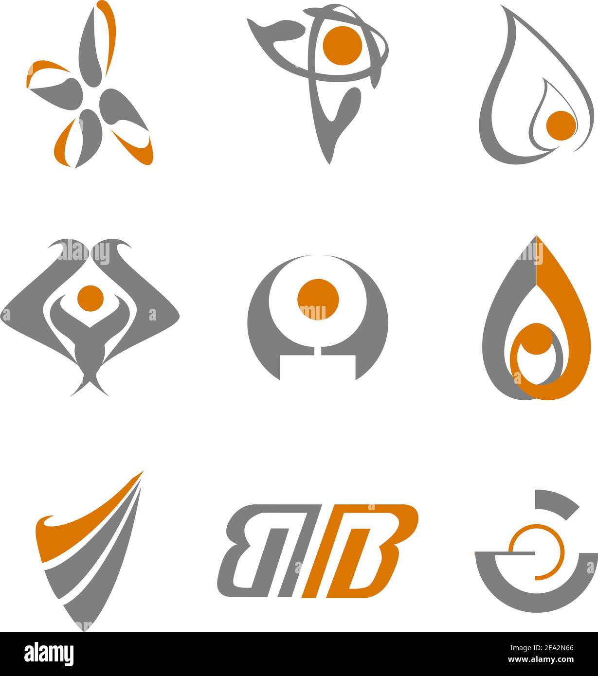 Set of different abstract symbols for design Stock Vector Image & Art ...