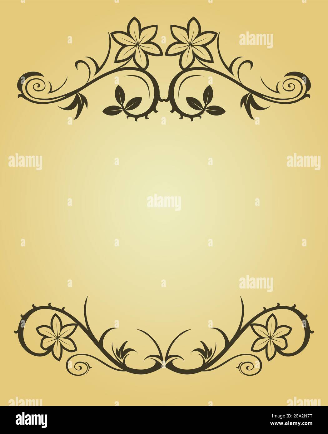 Vintage frame in victorian style for design as a background Stock ...