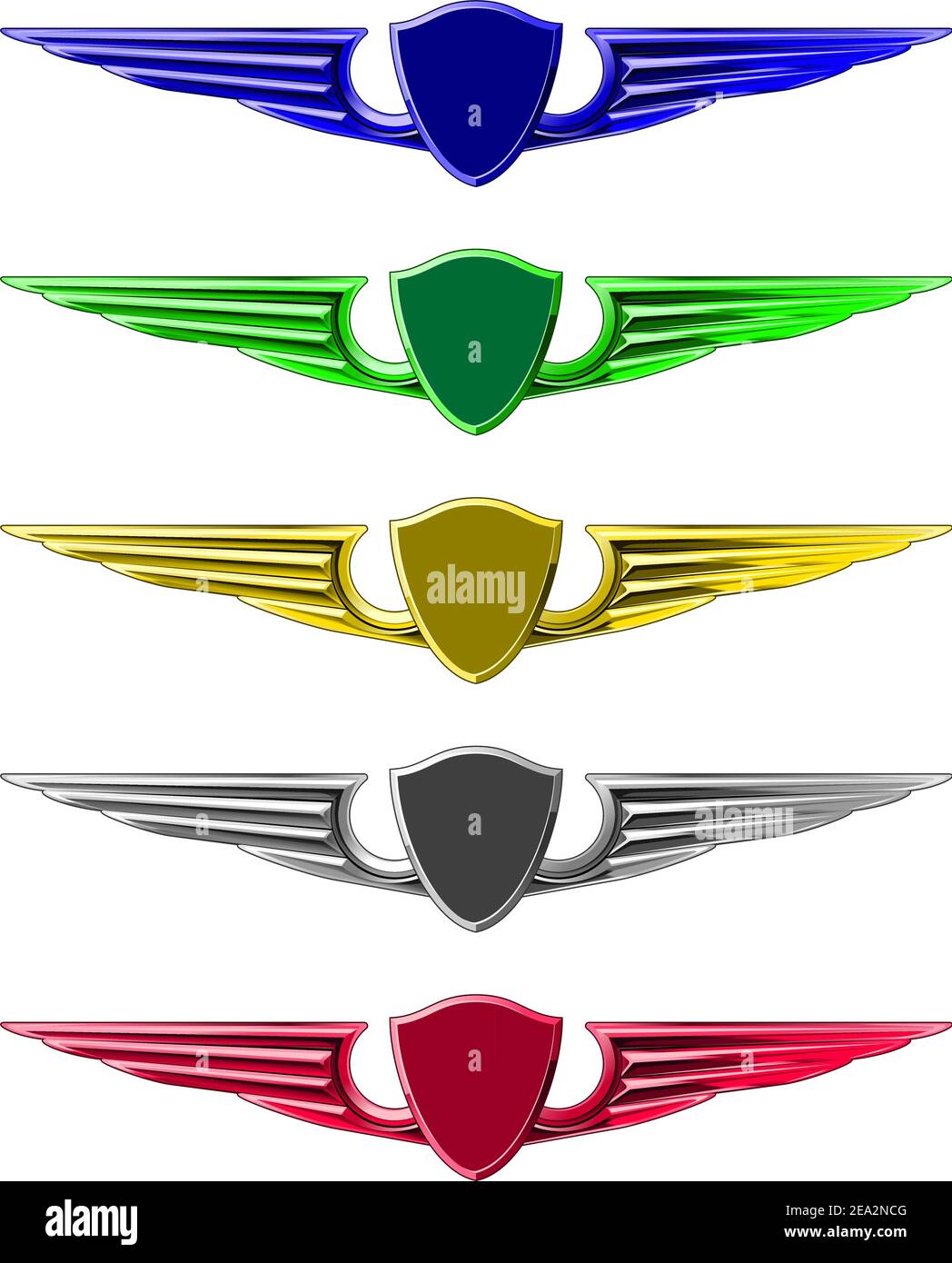 Set of emblems for decoration isolated on white Stock Vector Image ...