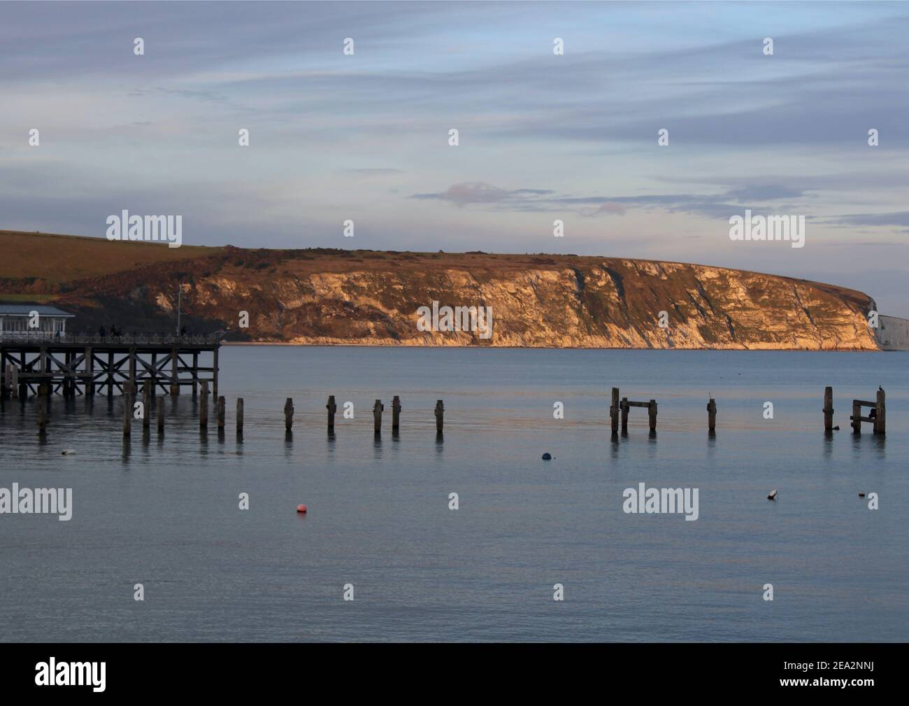 Nine Barrow Down from Swanage Stock Photo - Alamy