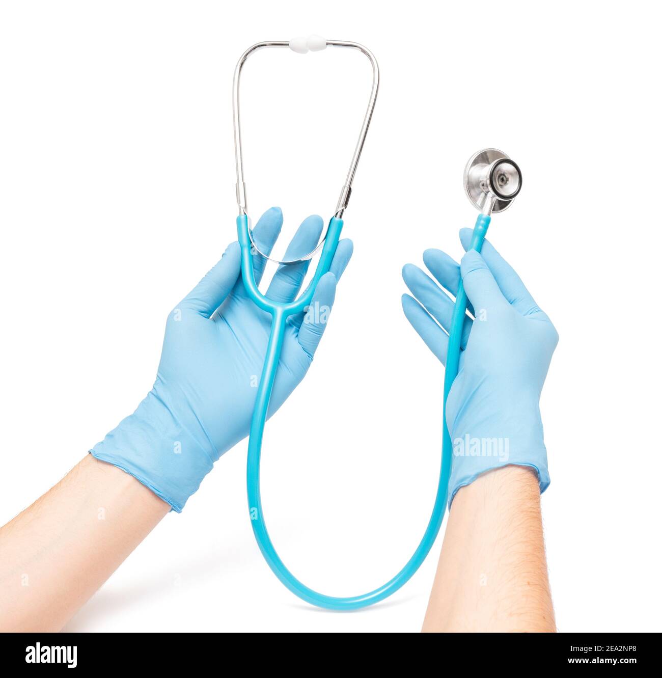 Doctor listening patients pulse stethoscope hi-res stock photography ...