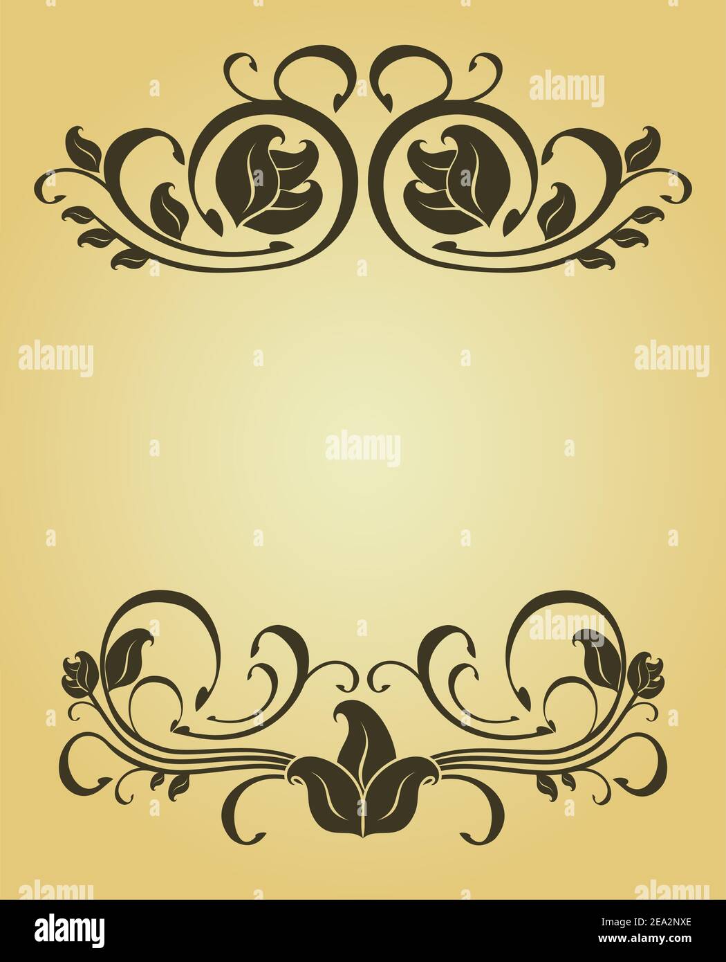 Vintage frame in victorian style for design as a background Stock ...