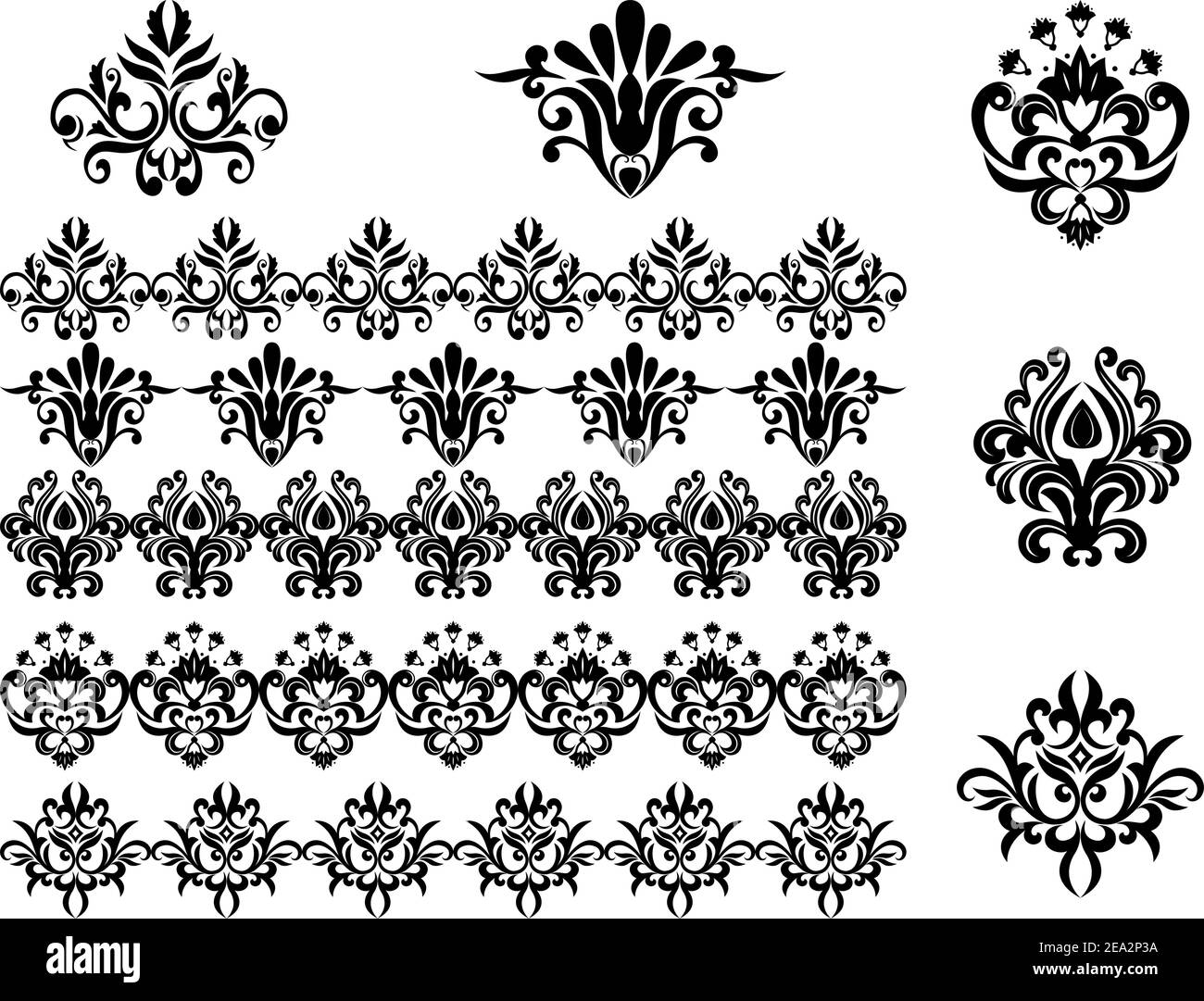 Brocade borders Stock Vector Images - Alamy