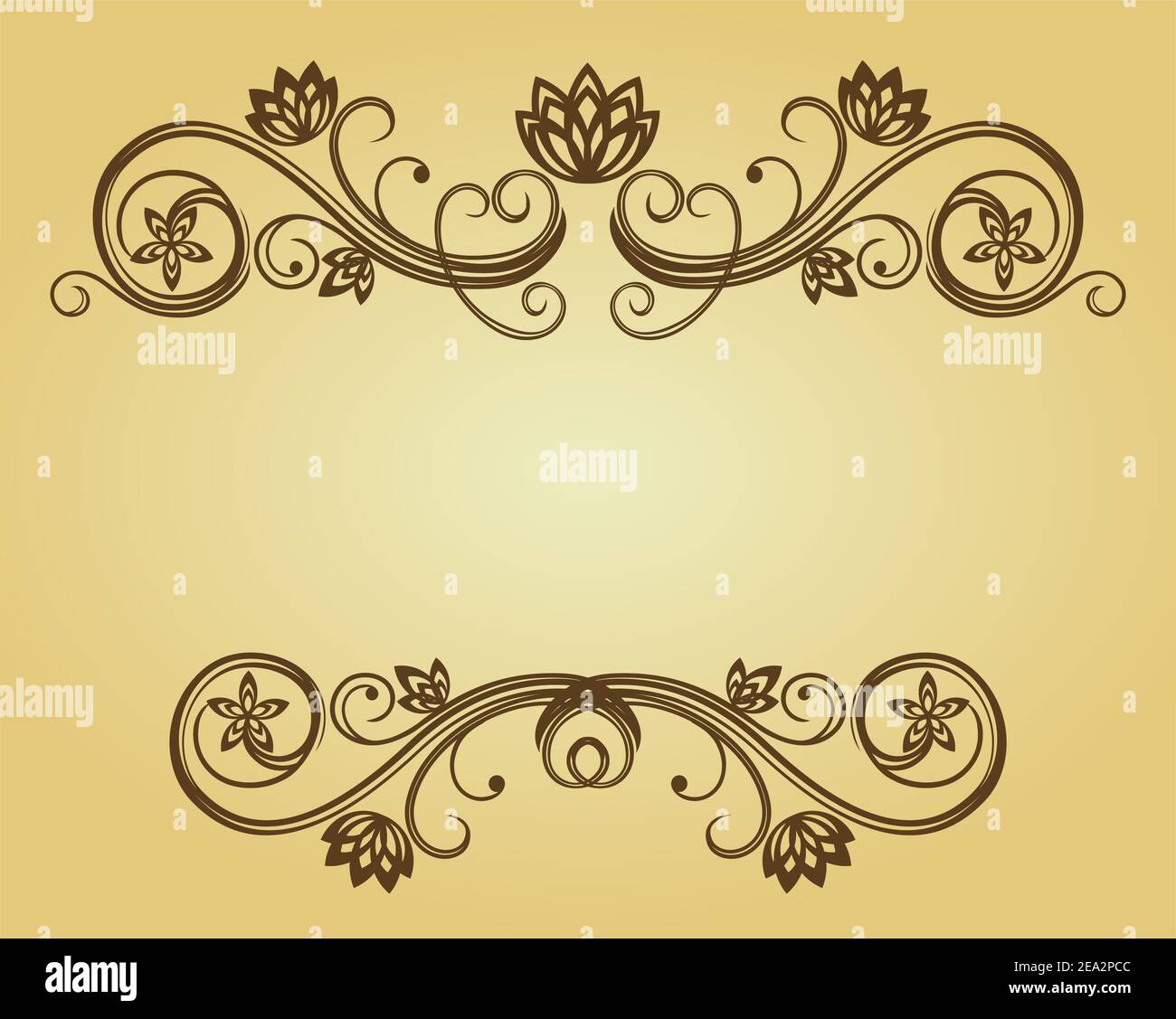 Vintage frame in victorian style for design as a background Stock ...