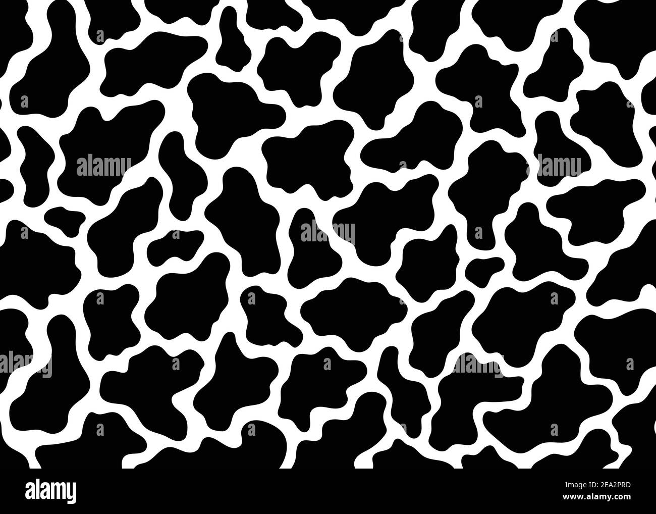 Cow skin pattern design. Simple wide cow vector illustration background ...