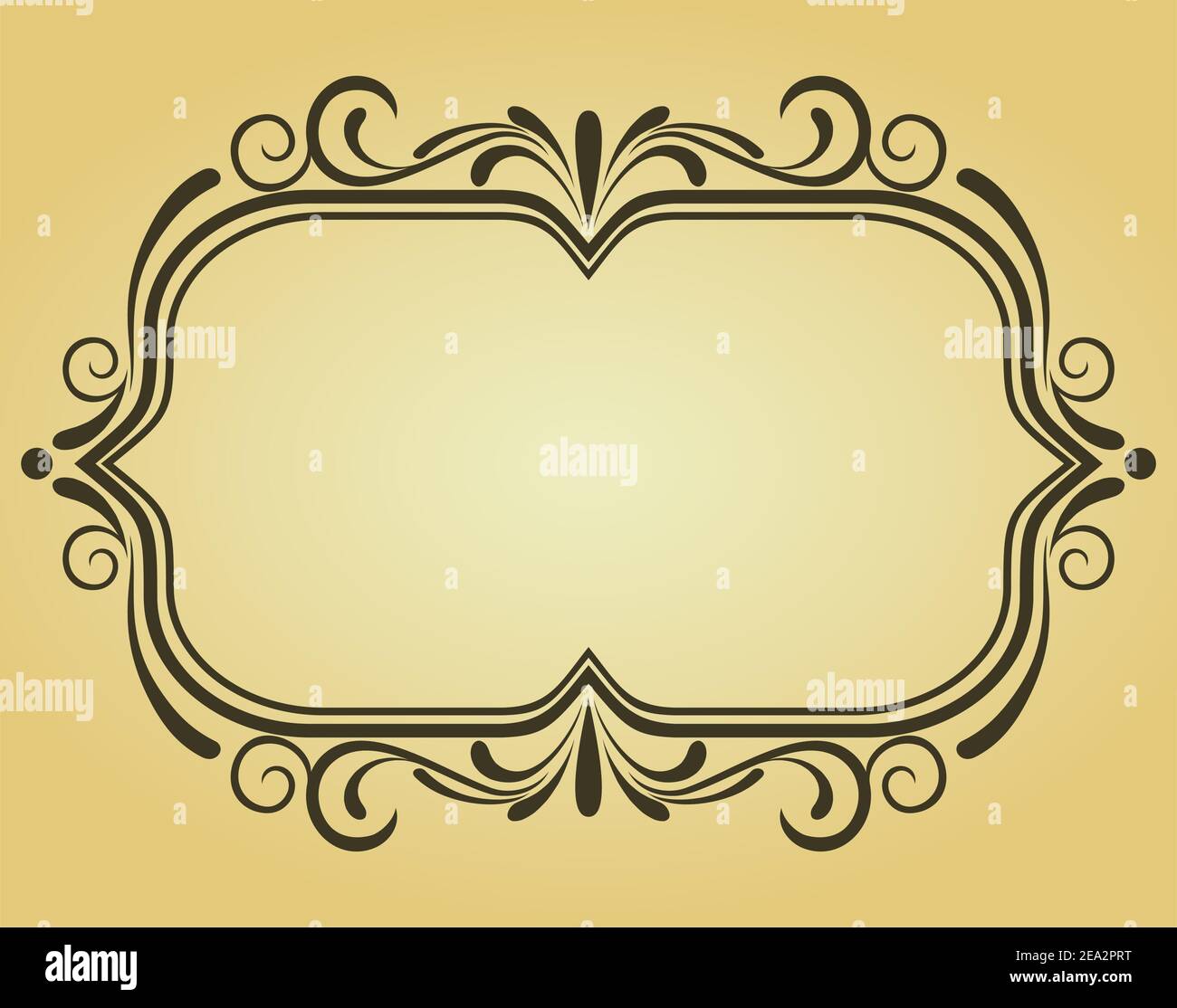 Vintage frame in victorian style for design as a background Stock Vector Image & Art - Alamy