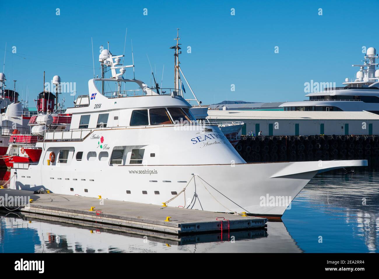 Reykjavik Iceland - September 5. 2020: Passenger yacht Amelia Rose from ...
