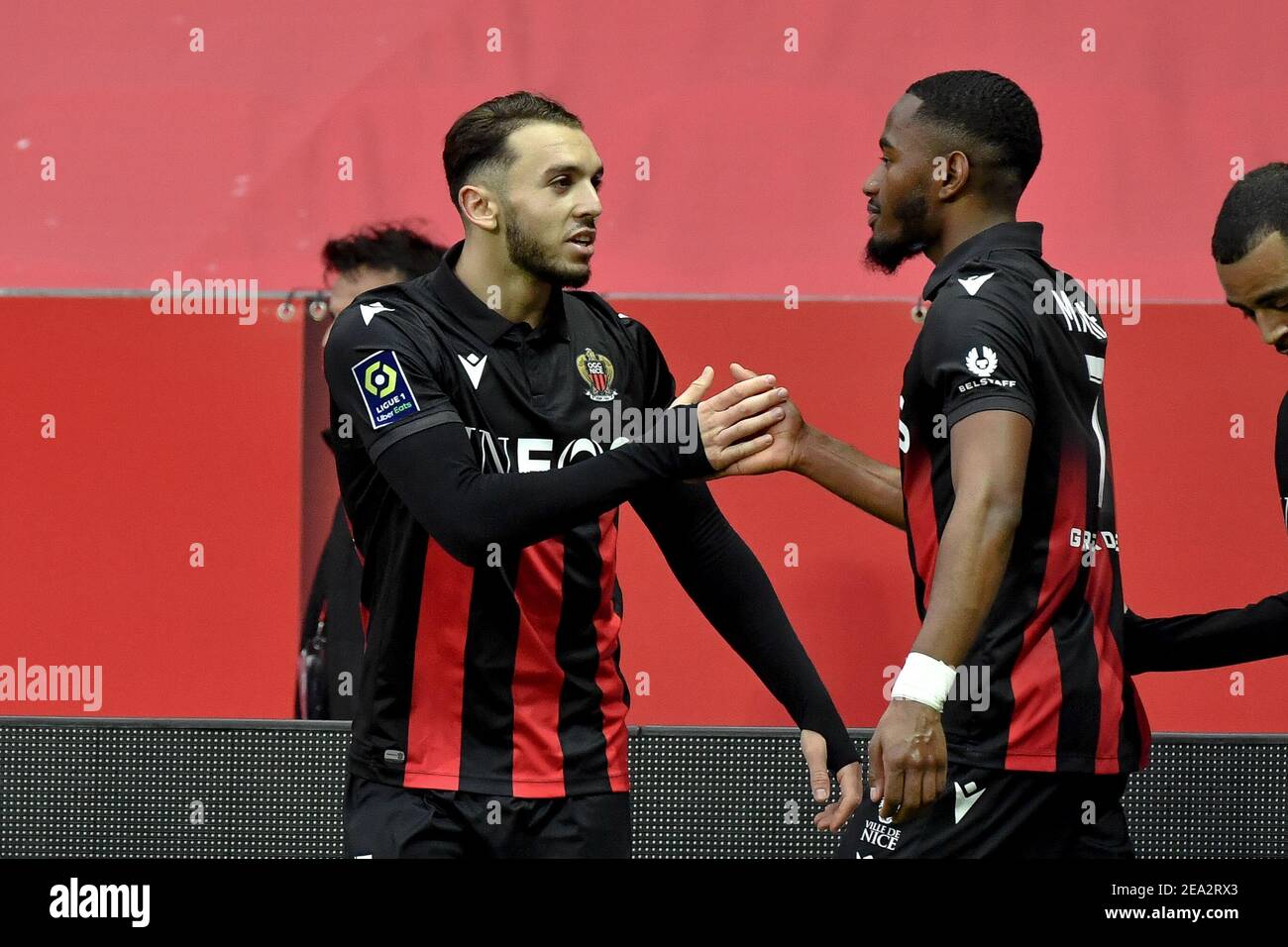 OGC Nice vs Angers - Ligue 1 Uber Eats - Nice in, Nice, France on Feb ...