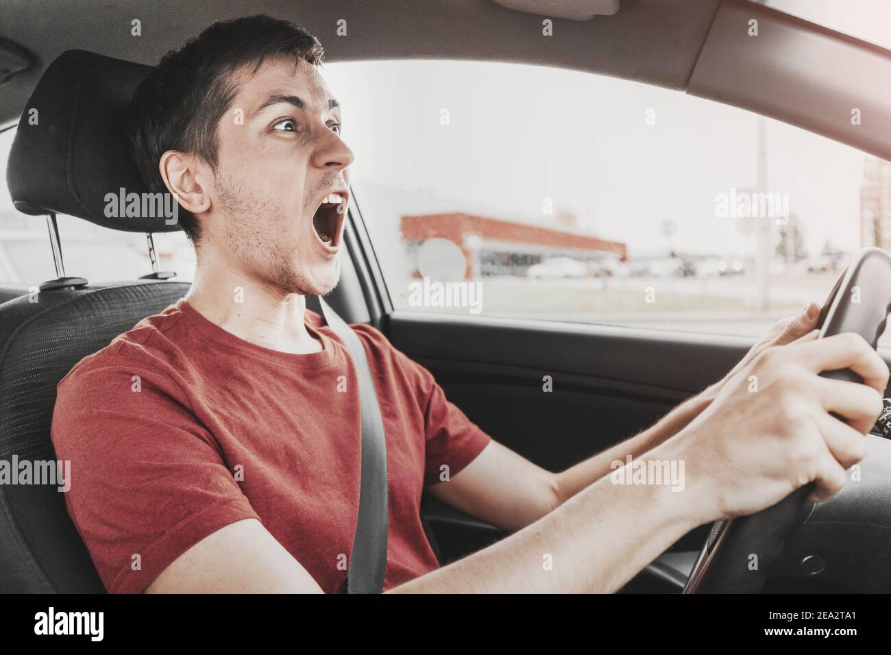 Car driver confused hi-res stock photography and images - Alamy