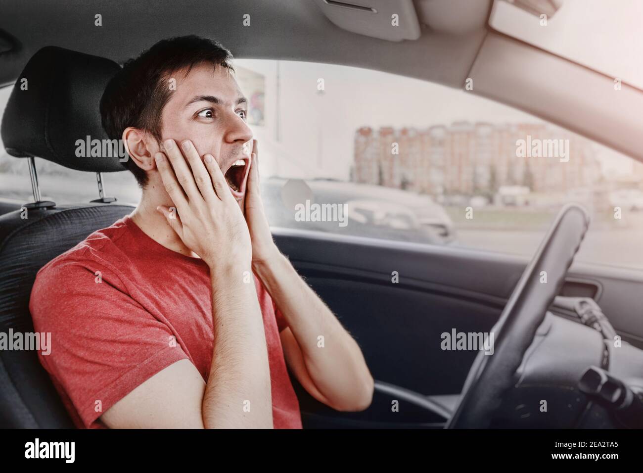 Car driver confused hi-res stock photography and images - Alamy