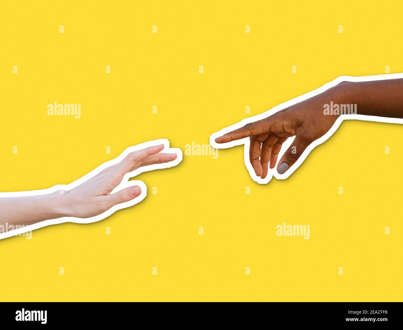 Hands Reaching Out To Each Other