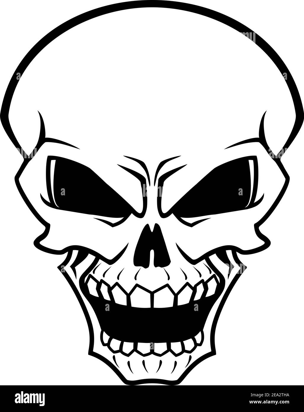 Danger skull as a warning or evil concept Stock Vector Image & Art - Alamy