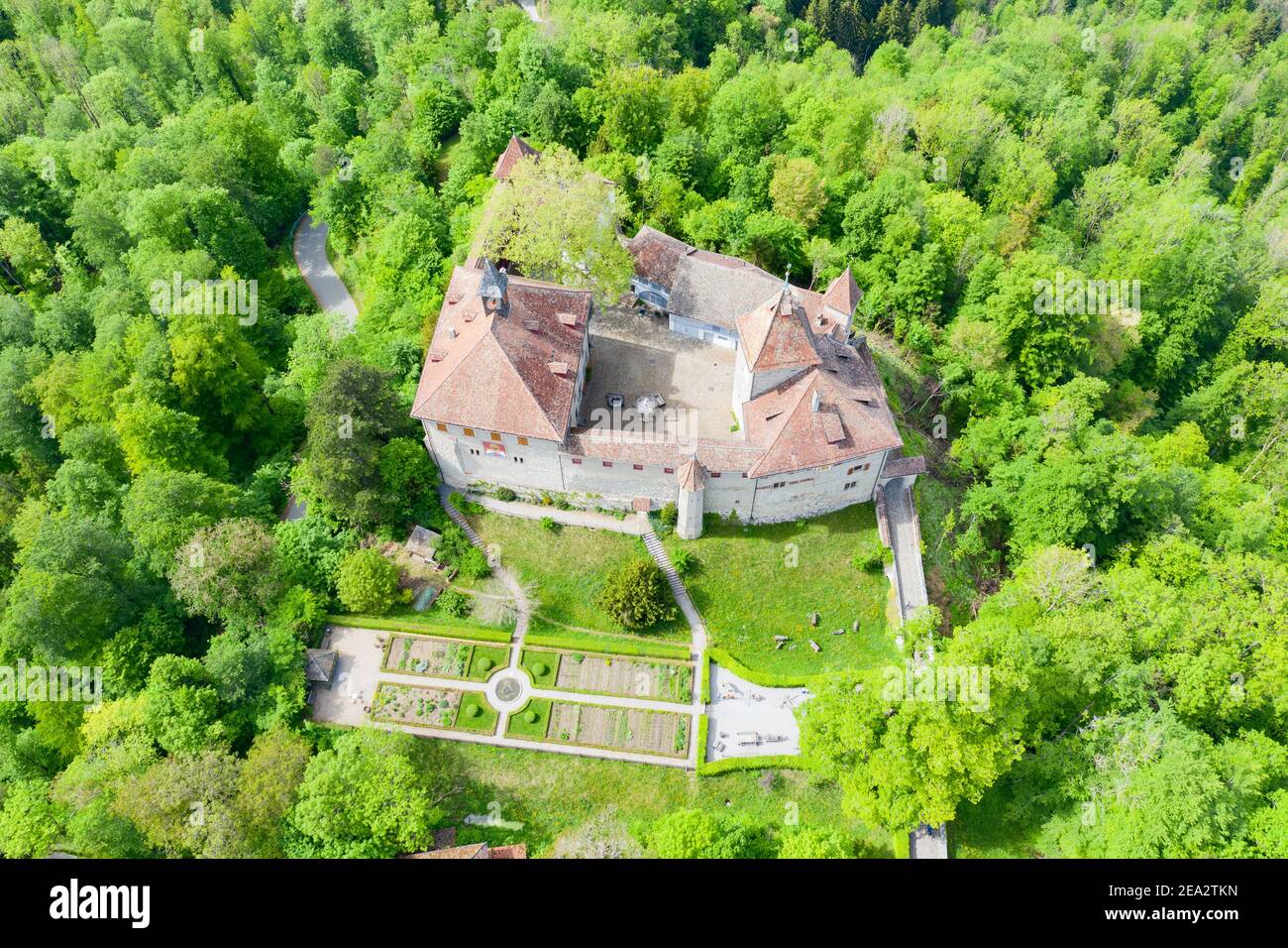 Kyburg castle located between Zurich and Winterthur, Switzerland Stock ...
