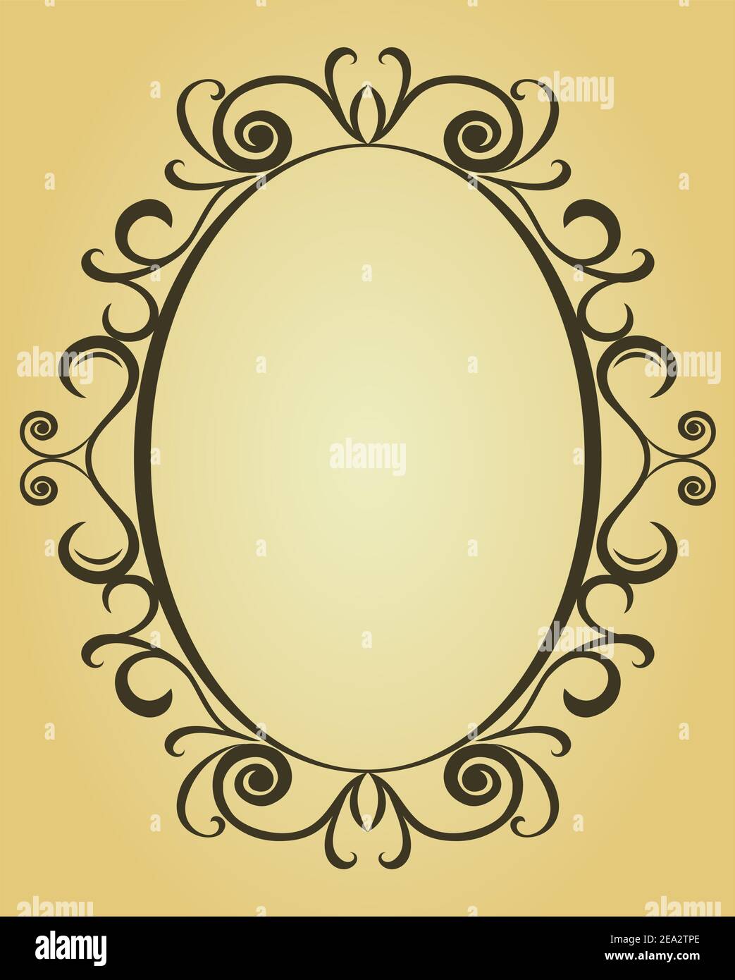 Vintage frame in victorian style for design as a background Stock ...