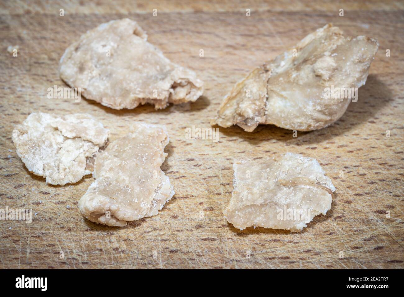 Macro on the blurred background of the Serbian traditional dish cvarci ...