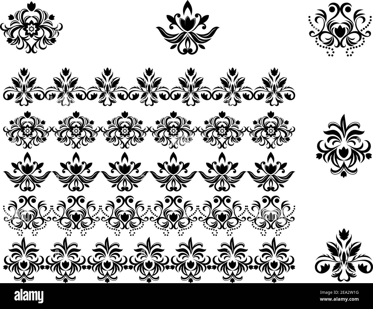 Brocade borders Stock Vector Images - Alamy