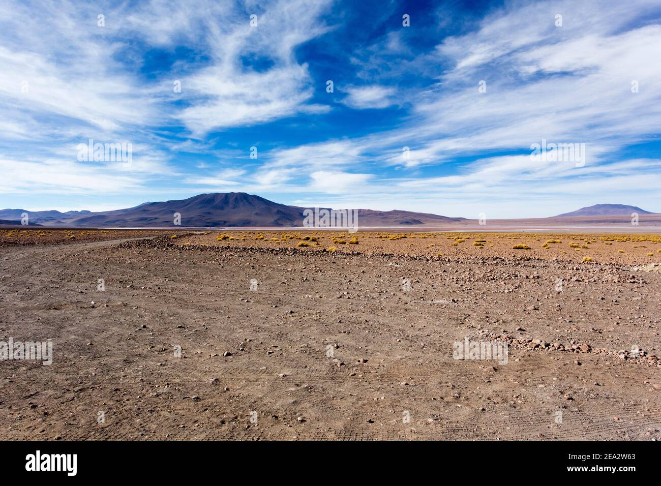 The landscape of high mountain in Bolivia Stock Photo - Alamy