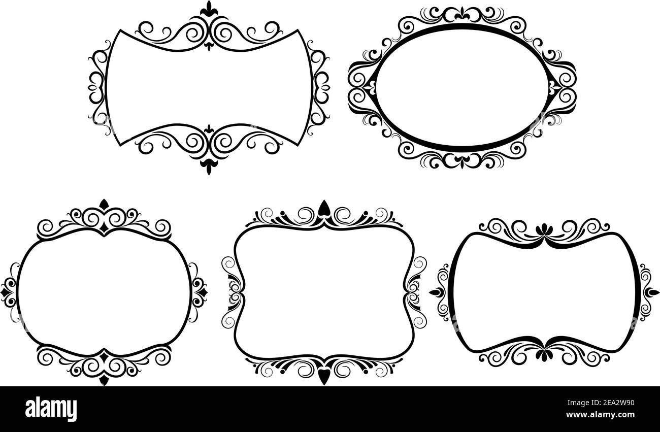 Victorian parchment paper isolated Stock Vector Images - Alamy