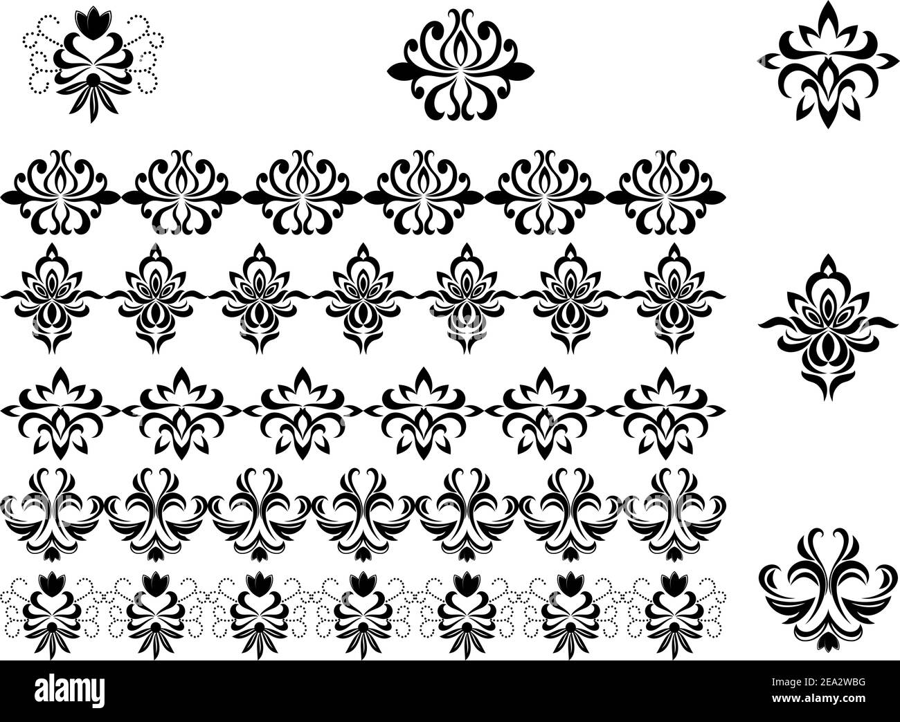 Brocade borders Stock Vector Images - Alamy