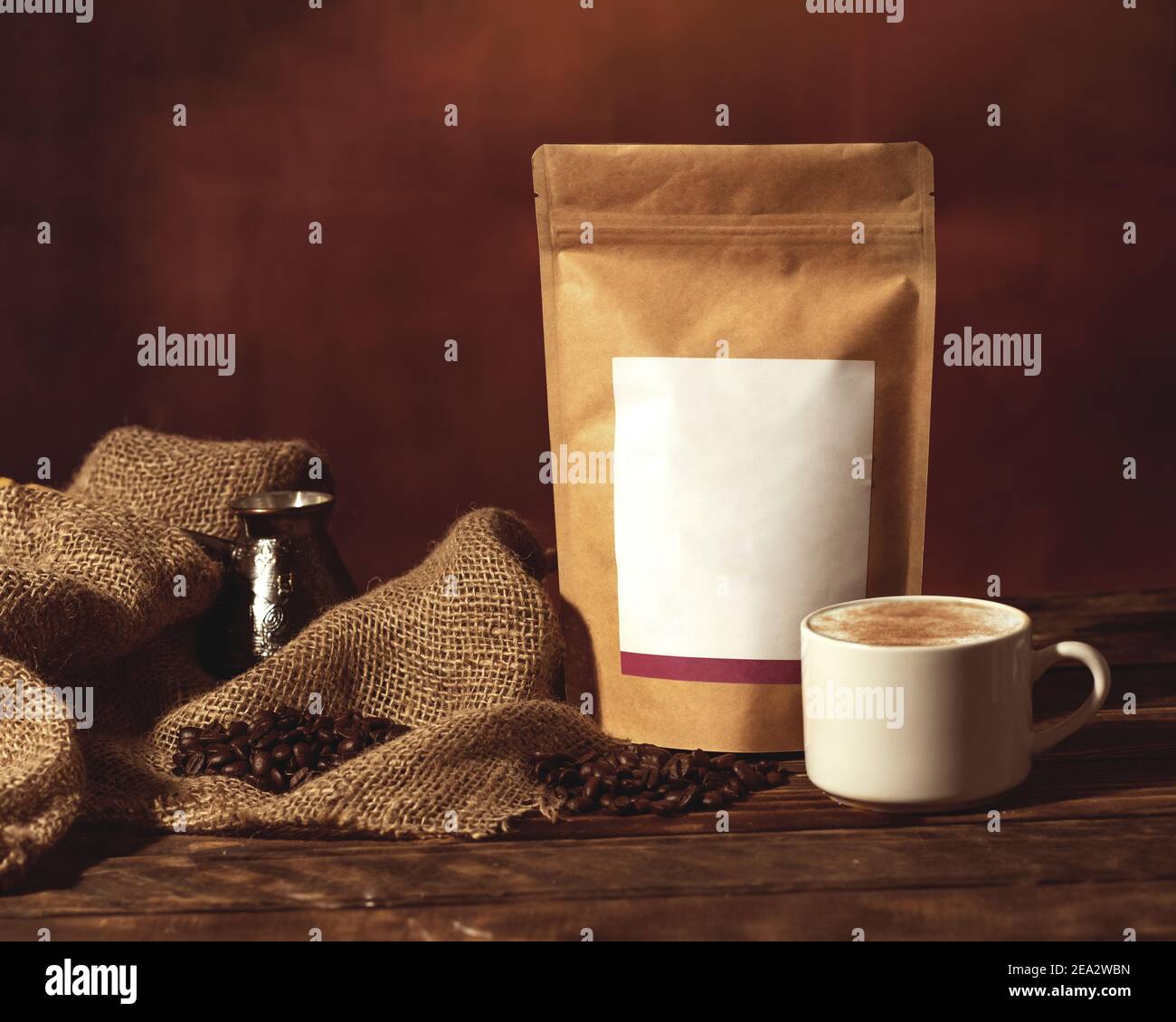 still life with a heart, muffin and coffee Stock Photo - Alamy