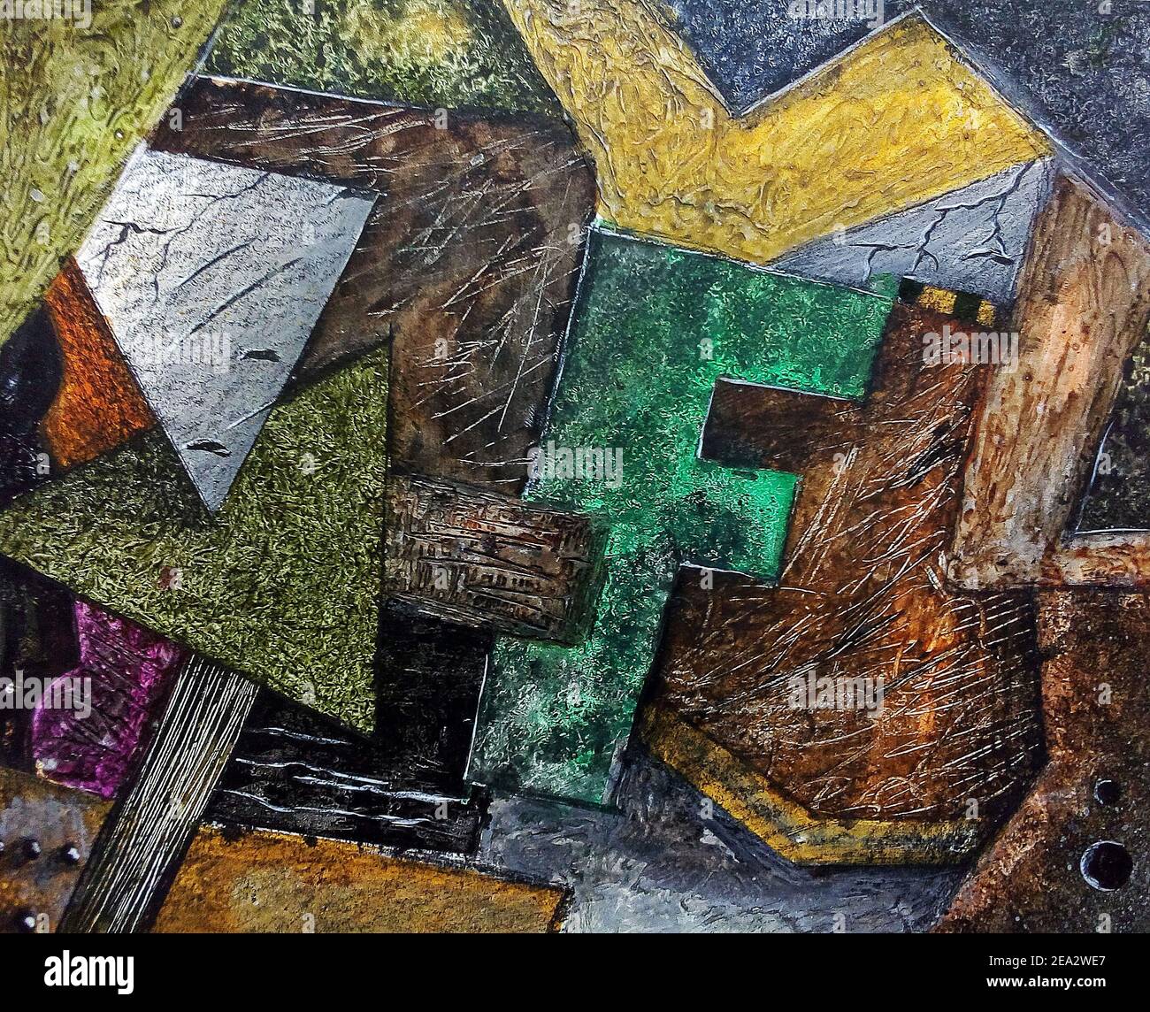 Art ;oil painting ;Abstract ;background ;Modern ;Triangle ;Curve ...