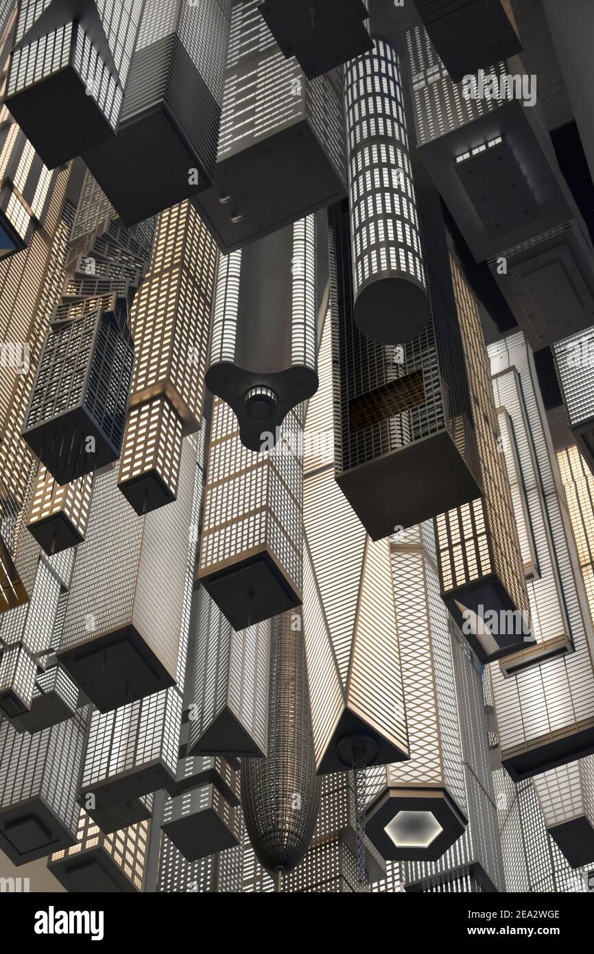 The brand new Moynihan Train Hall at Penn Station, Midtown Manhattan ...