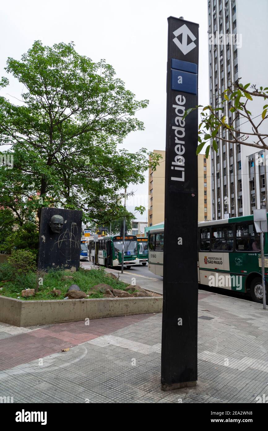 Liberty Square - Praca da Liberdade in Sao Paulo, Brazil. The square is ...