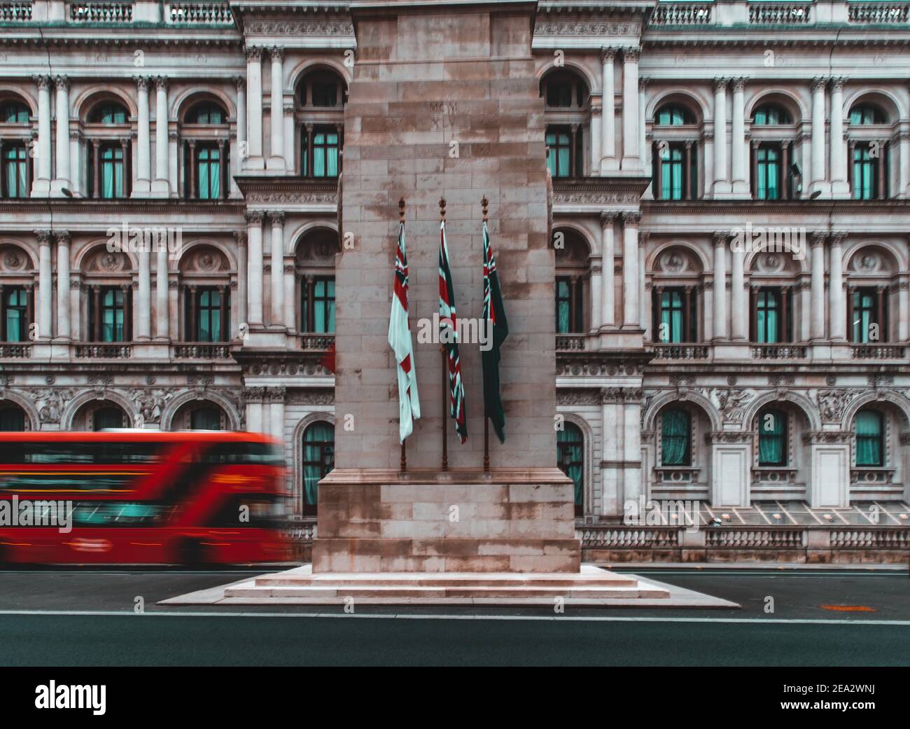 London UK January 2021 The Cenotaph, WhiteHall ,war memorial in London ...