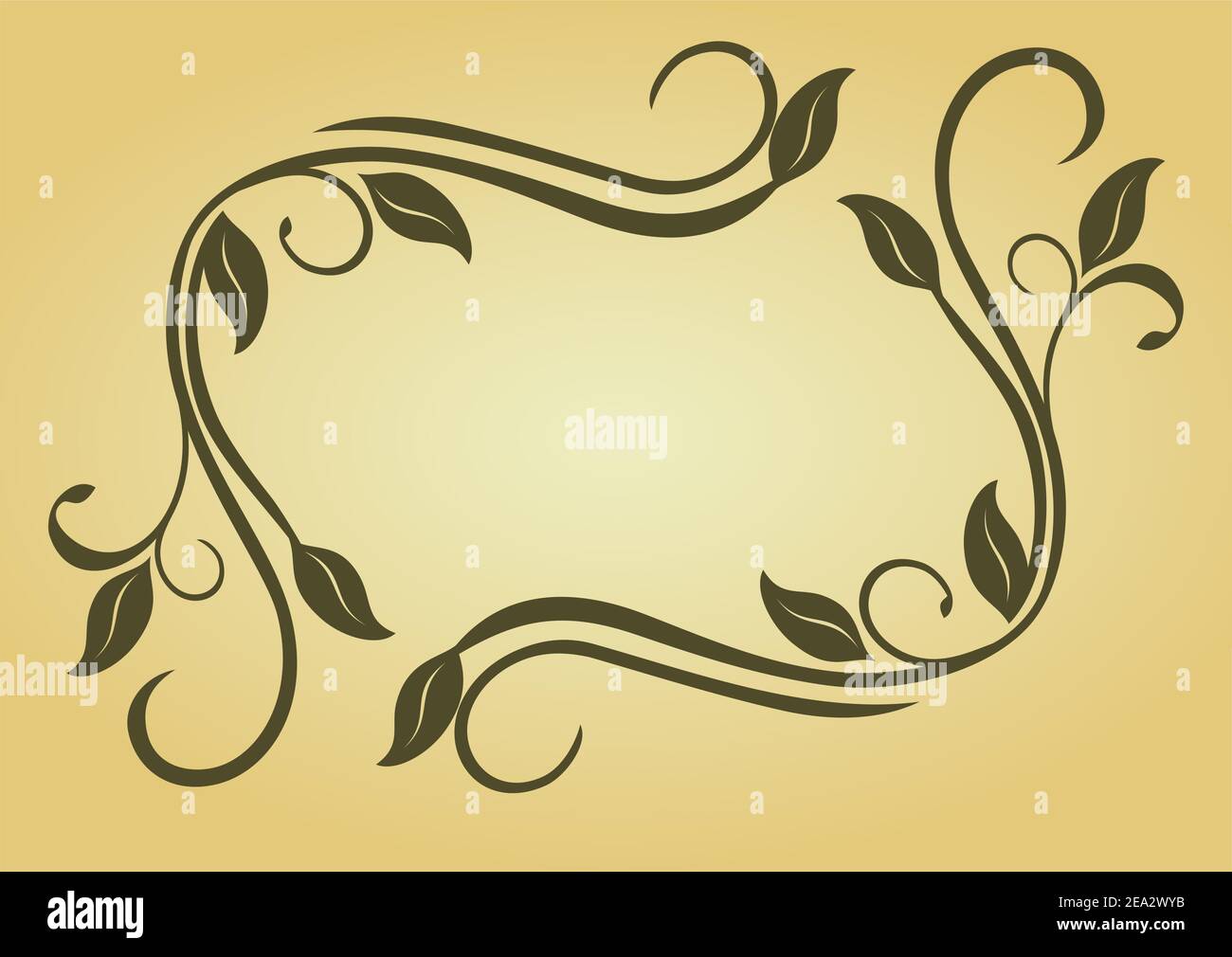 Vintage frame in victorian style for design as a background Stock ...