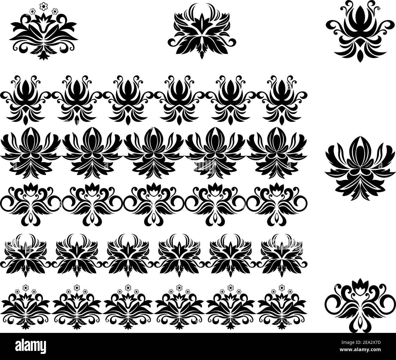 Brocade borders Stock Vector Images - Alamy
