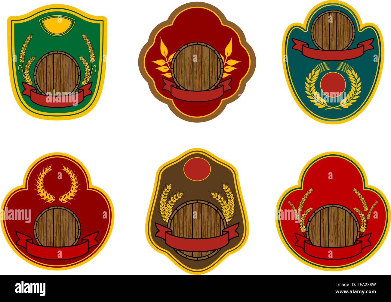 Set of beer labels for decorate and design Stock Vector Image & Art - Alamy