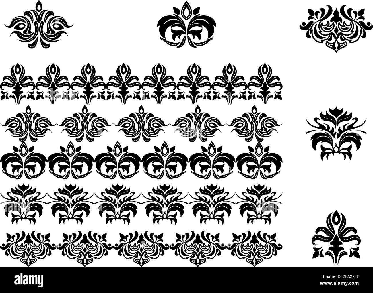 Brocade borders Stock Vector Images - Alamy