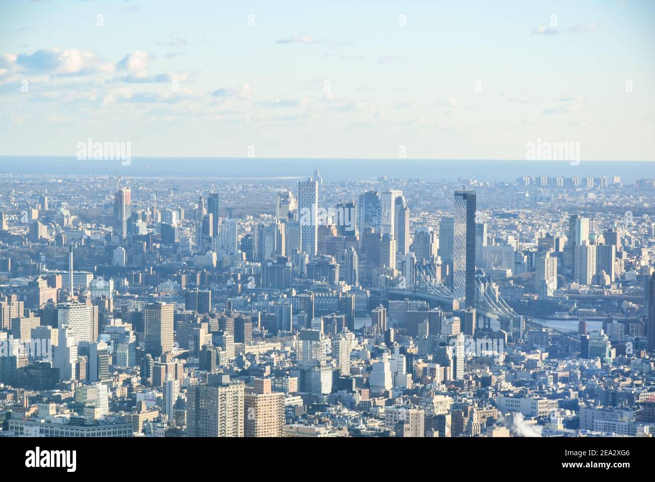 View over Manhattan as seen from the Edge observation deck at Hudson ...