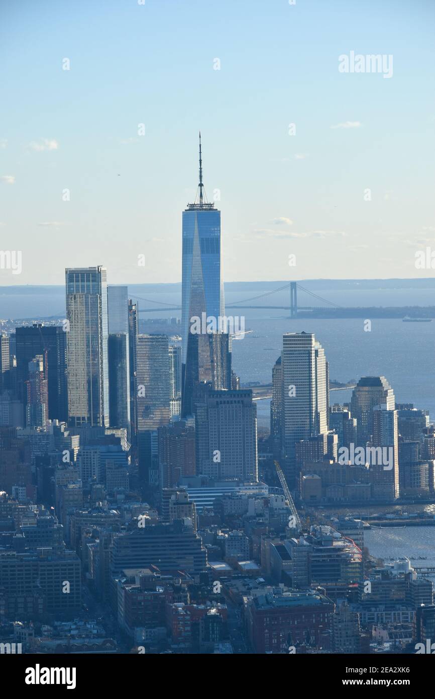 View over Manhattan as seen from the Edge observation deck at Hudson ...