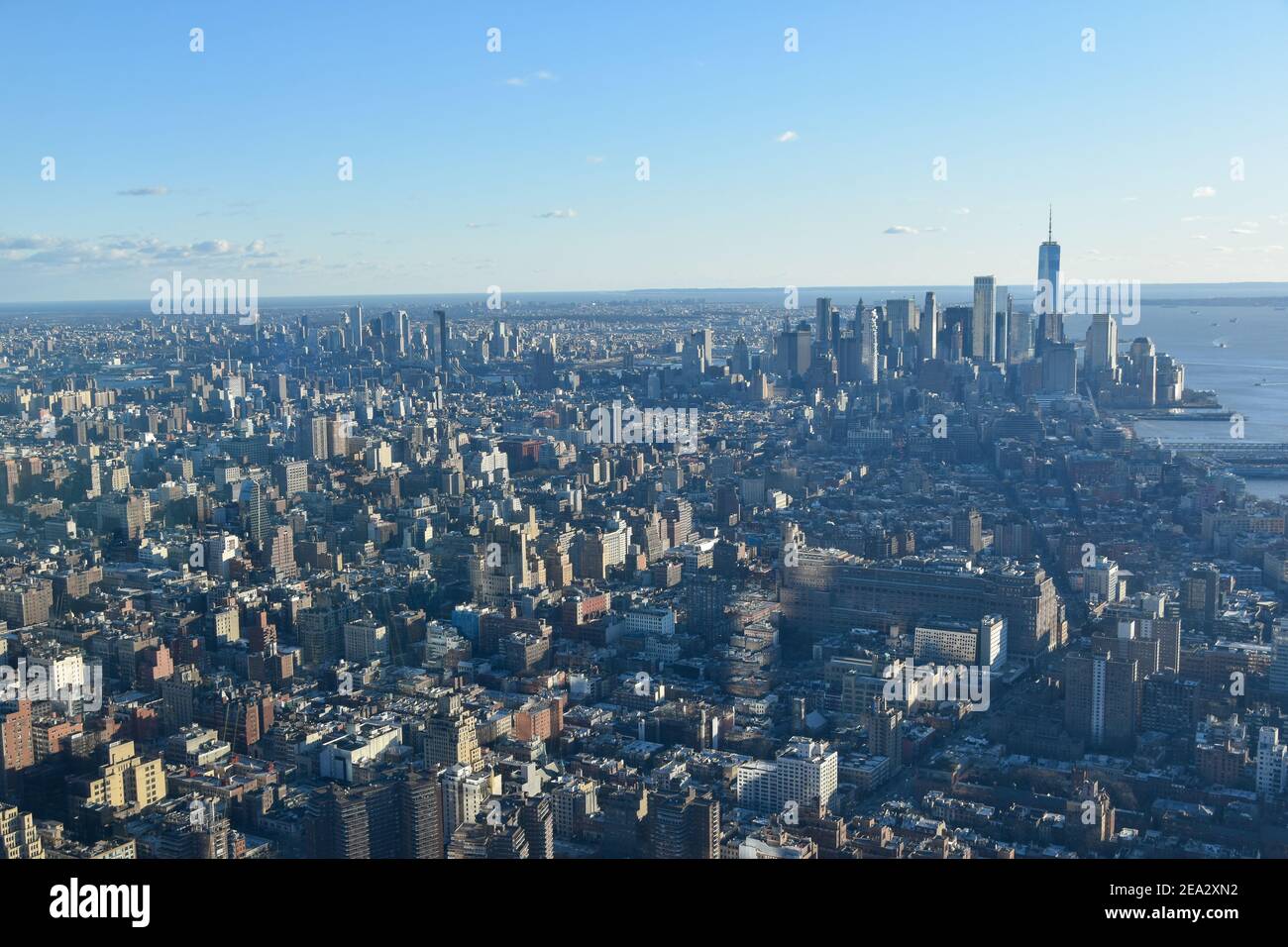 View over Manhattan as seen from the Edge observation deck at Hudson ...