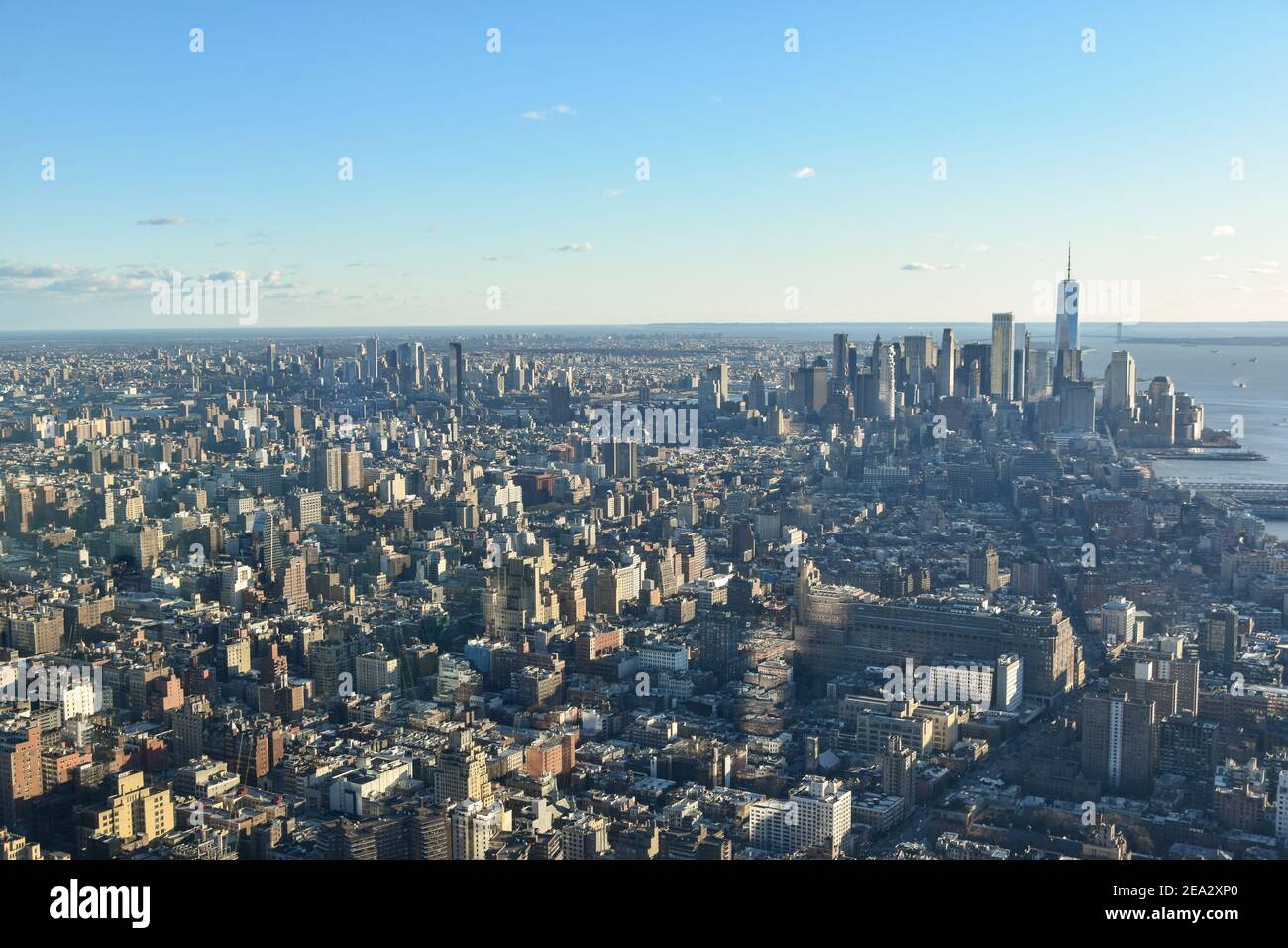 View over Manhattan as seen from the Edge observation deck at Hudson ...