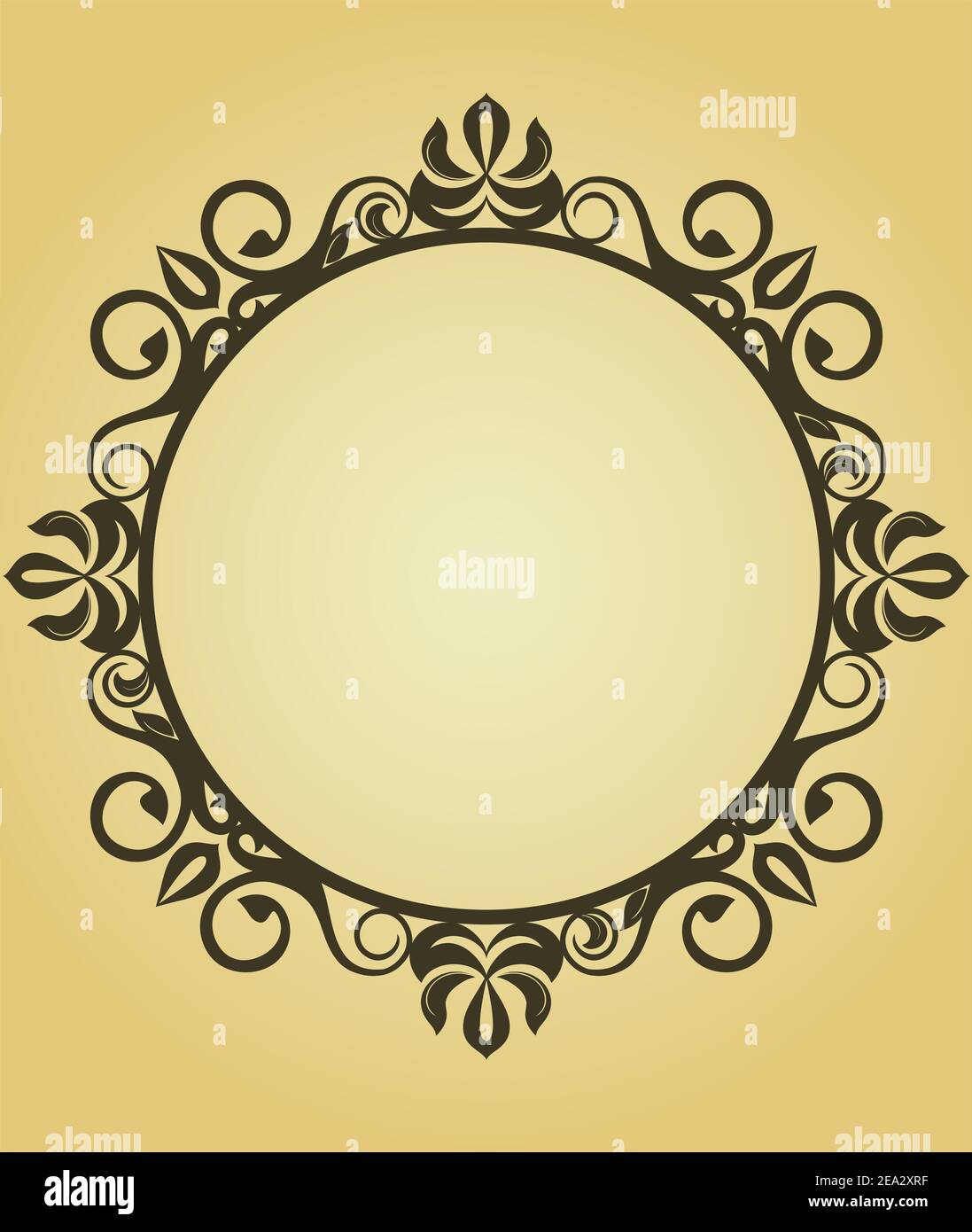 Vintage frame in victorian style for design as a background Stock ...