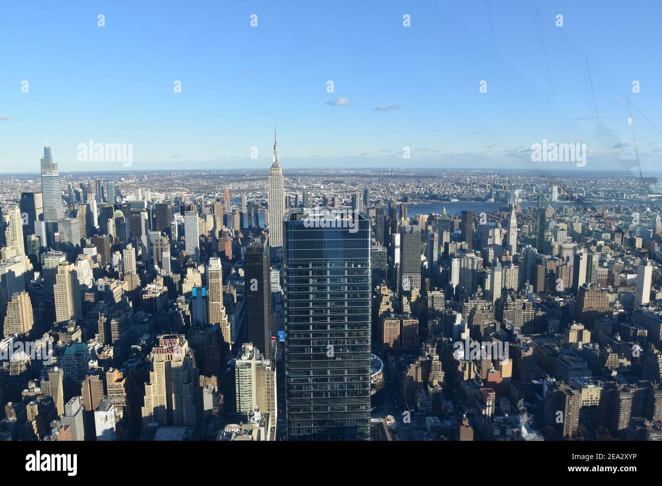 View over Manhattan as seen from the Edge observation deck at Hudson ...
