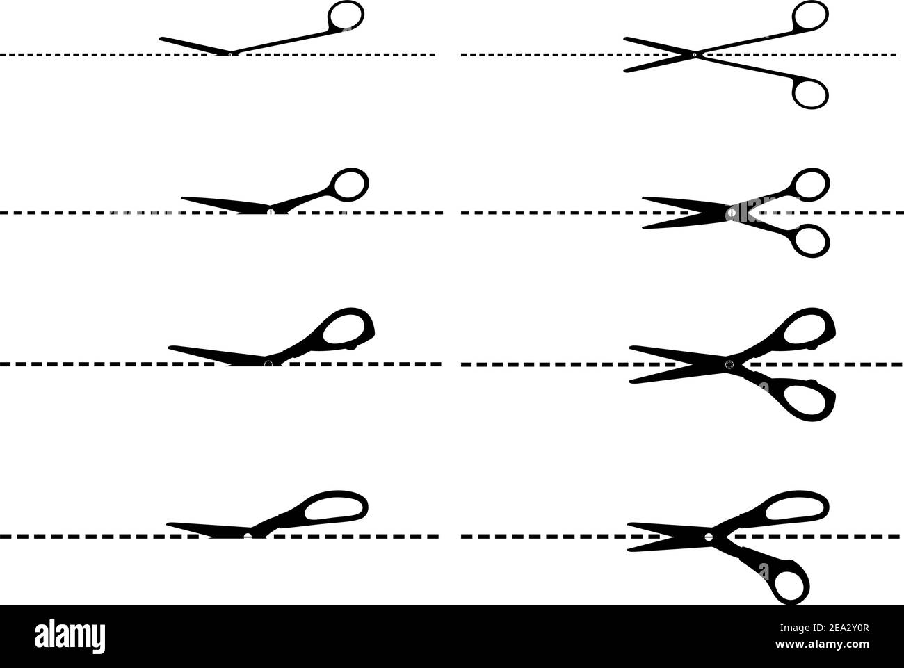 Food scissors vector Stock Vector Images - Alamy