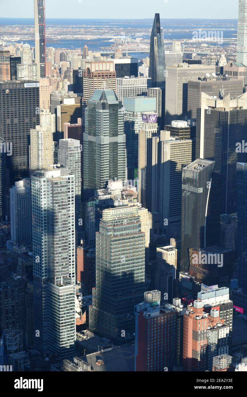 Billionaire's Row, Midtown Manhattan - towering over Central Park the ...