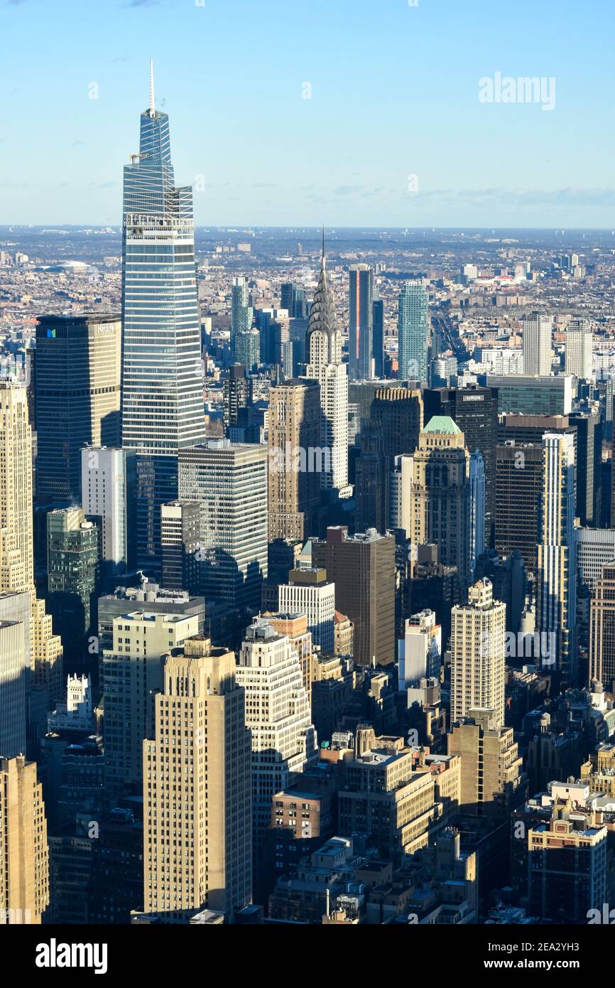 View over Manhattan as seen from the Edge observation deck at Hudson ...