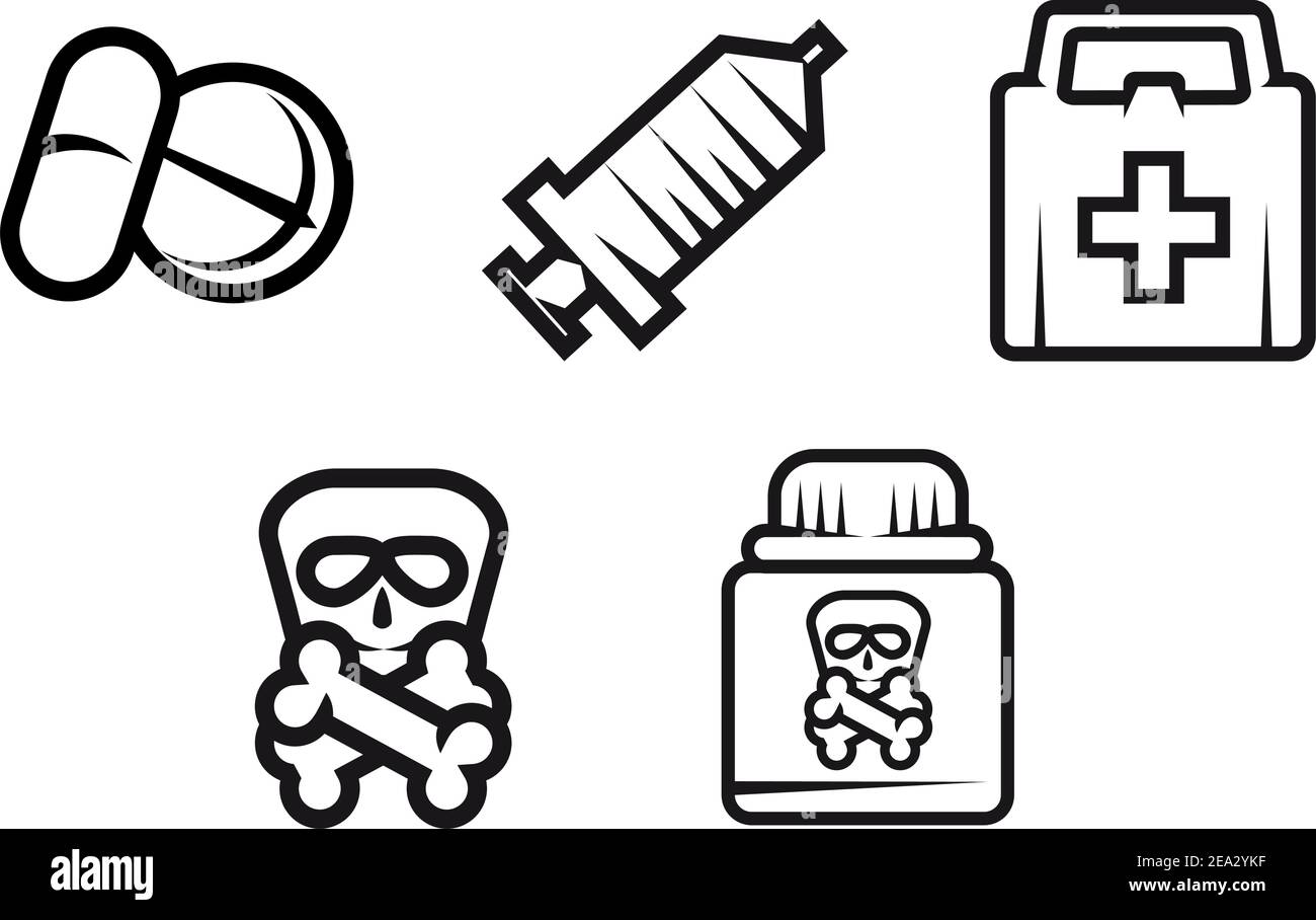 Poison vial on white Stock Vector Images - Alamy