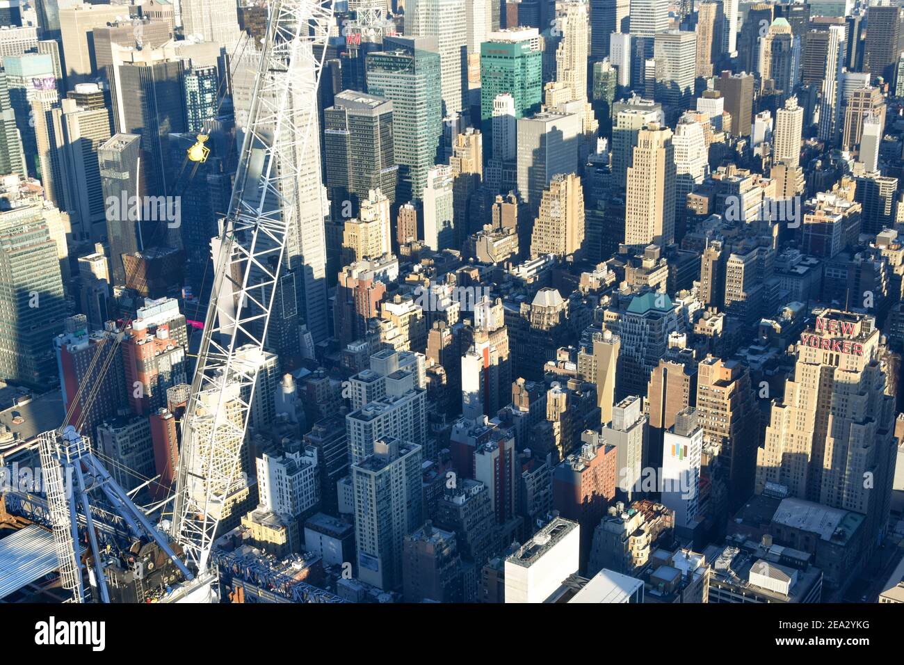 View over Manhattan as seen from the Edge observation deck at Hudson ...