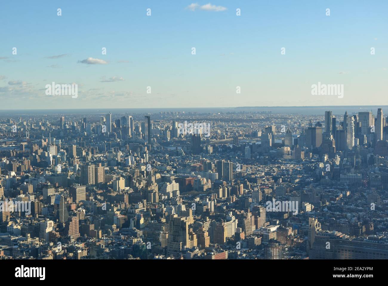View over Manhattan as seen from the Edge observation deck at Hudson ...