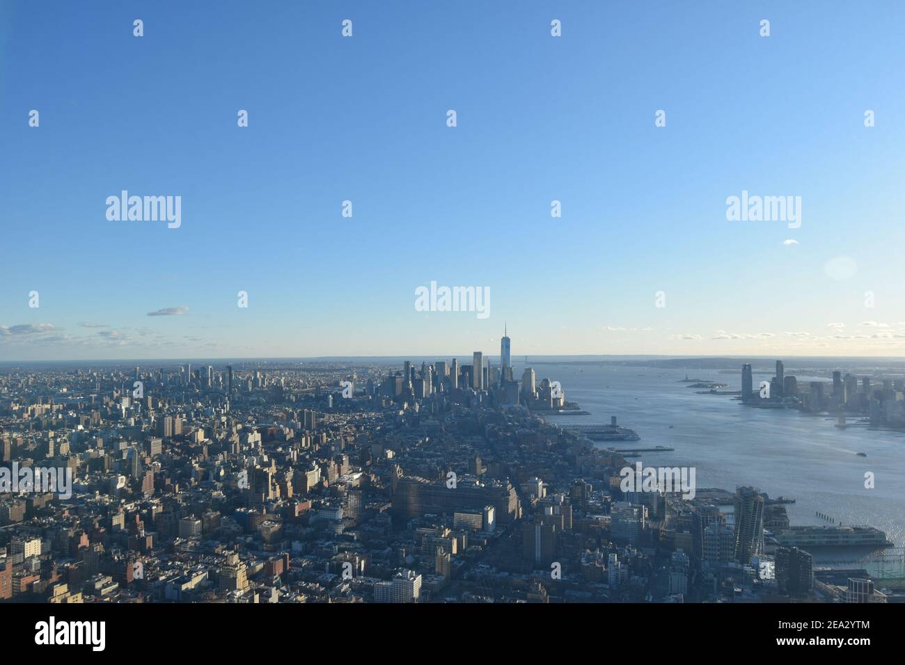 View over Manhattan as seen from the Edge observation deck at Hudson ...