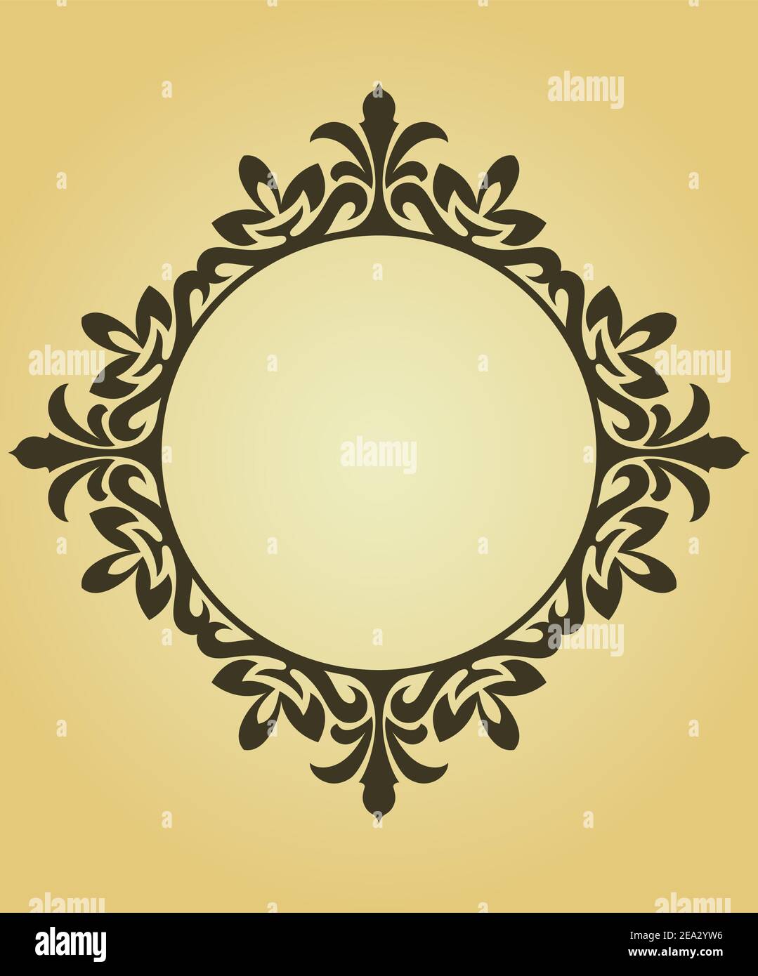 Vintage frame in victorian style for design as a background Stock ...
